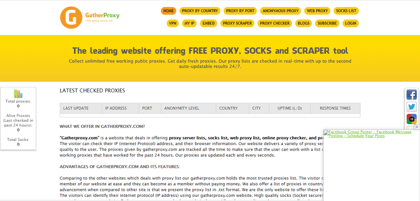 The best free proxy list for web scraping - ScrapingPass